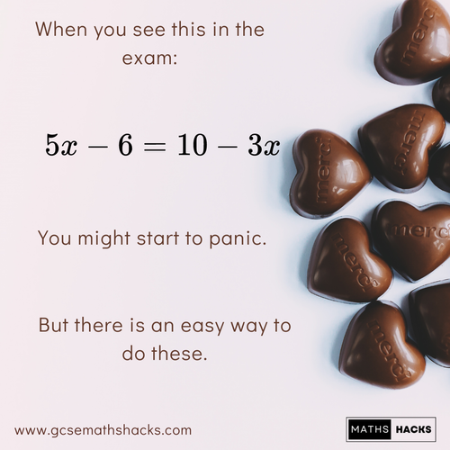 Solving Equations - its like choosing your fave chocolate — GCSE Maths ...