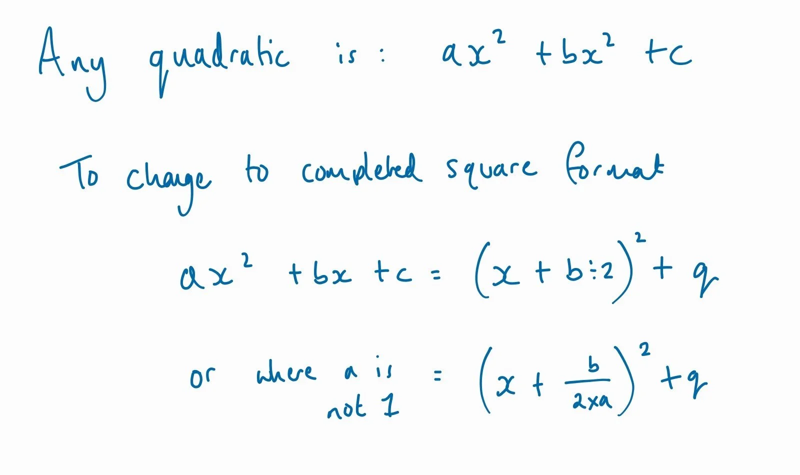 The fast way to ‘Complete the Square’ that nobody tells you — GCSE ...