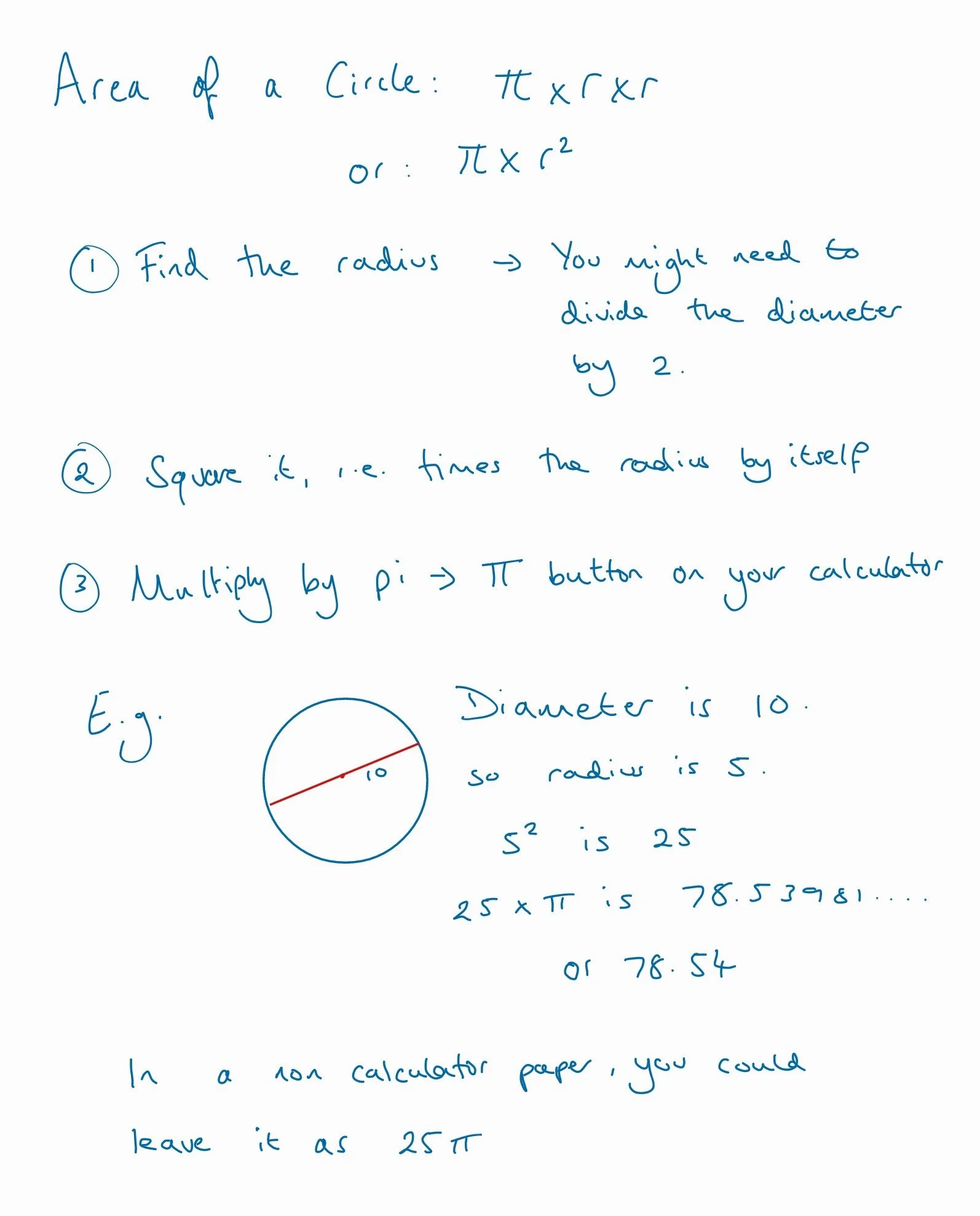Stop confusing radius and diameter: Circle geometry - easy as pie part ...