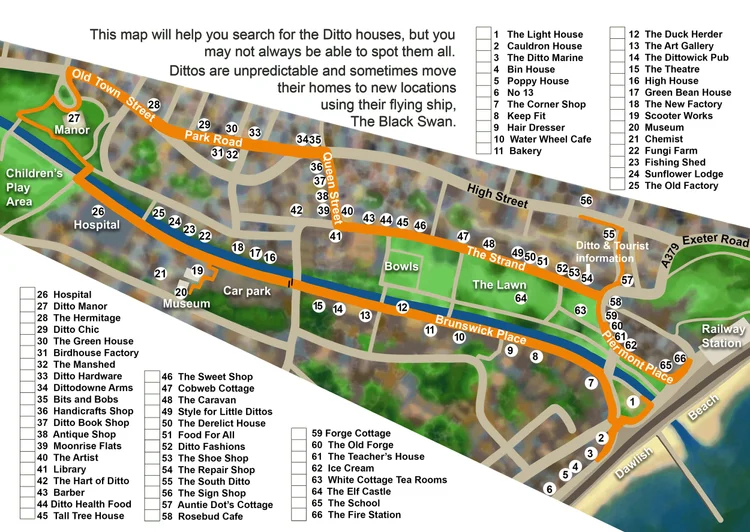 Dittos Trail Map — The Dittos of Dawlish