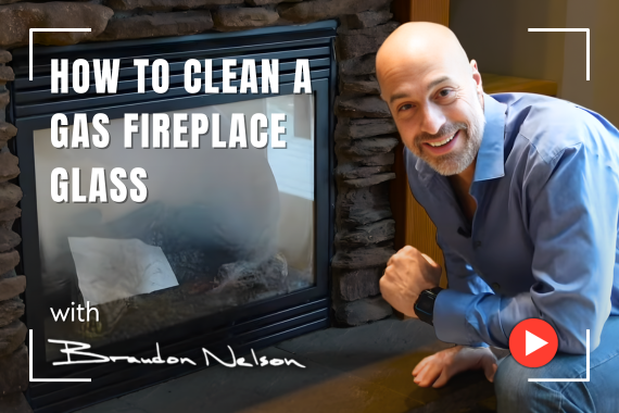 How to Clean Gas Fireplace Glass | Remove White Haze