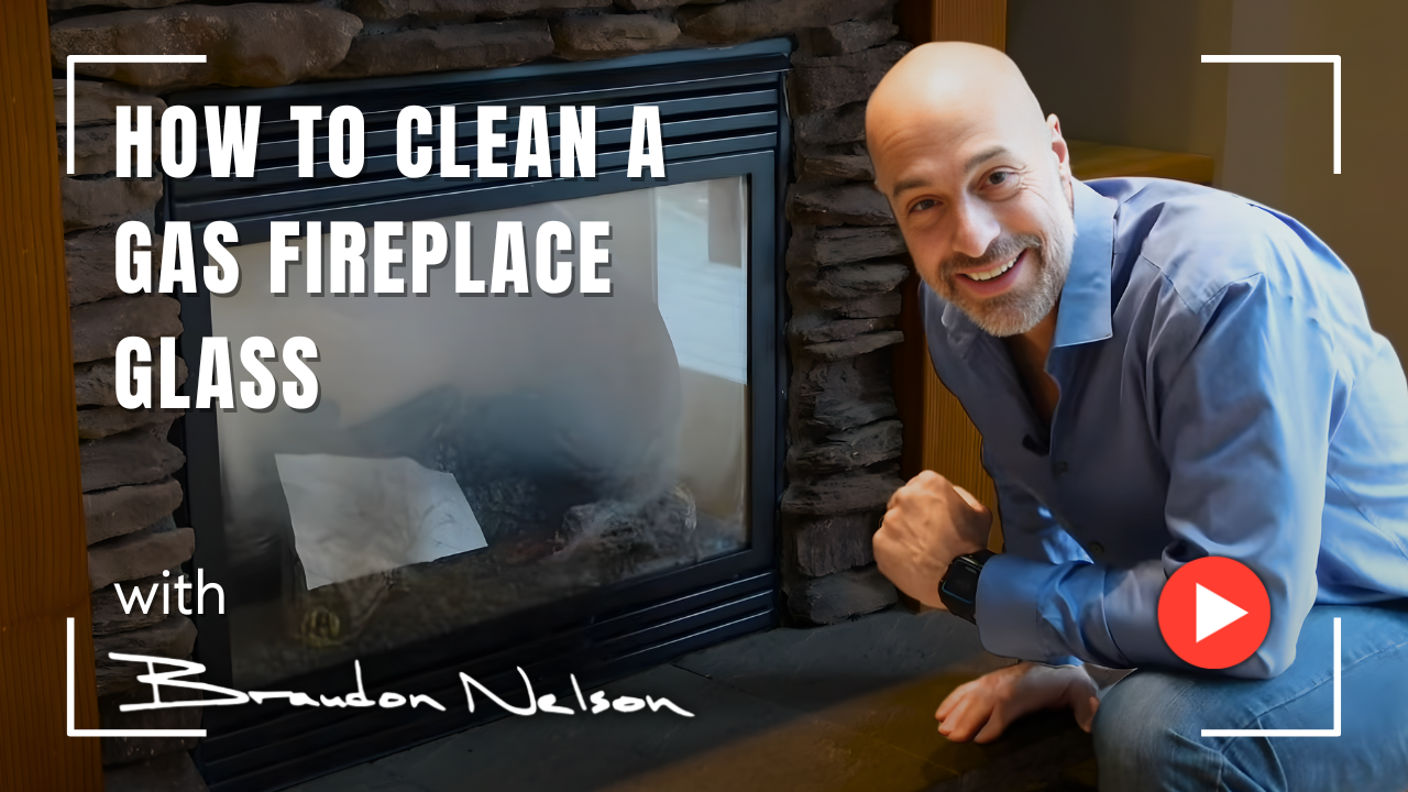 How to Clean Gas Fireplace Glass | Remove White Haze