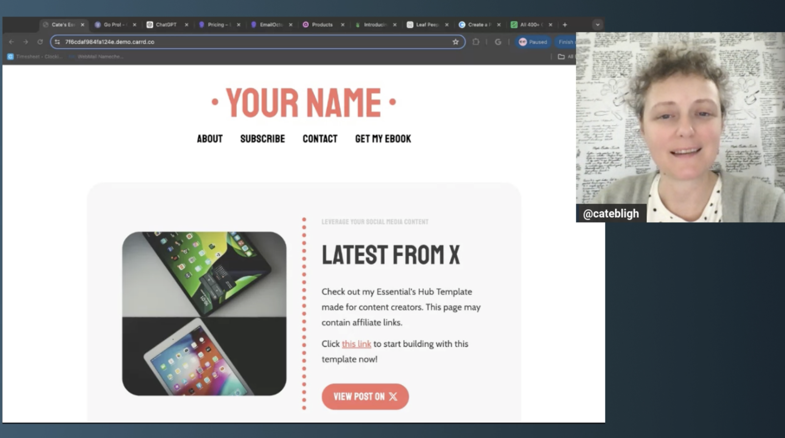 Carrd Template and Tutorial for Beginners — Cate Bligh