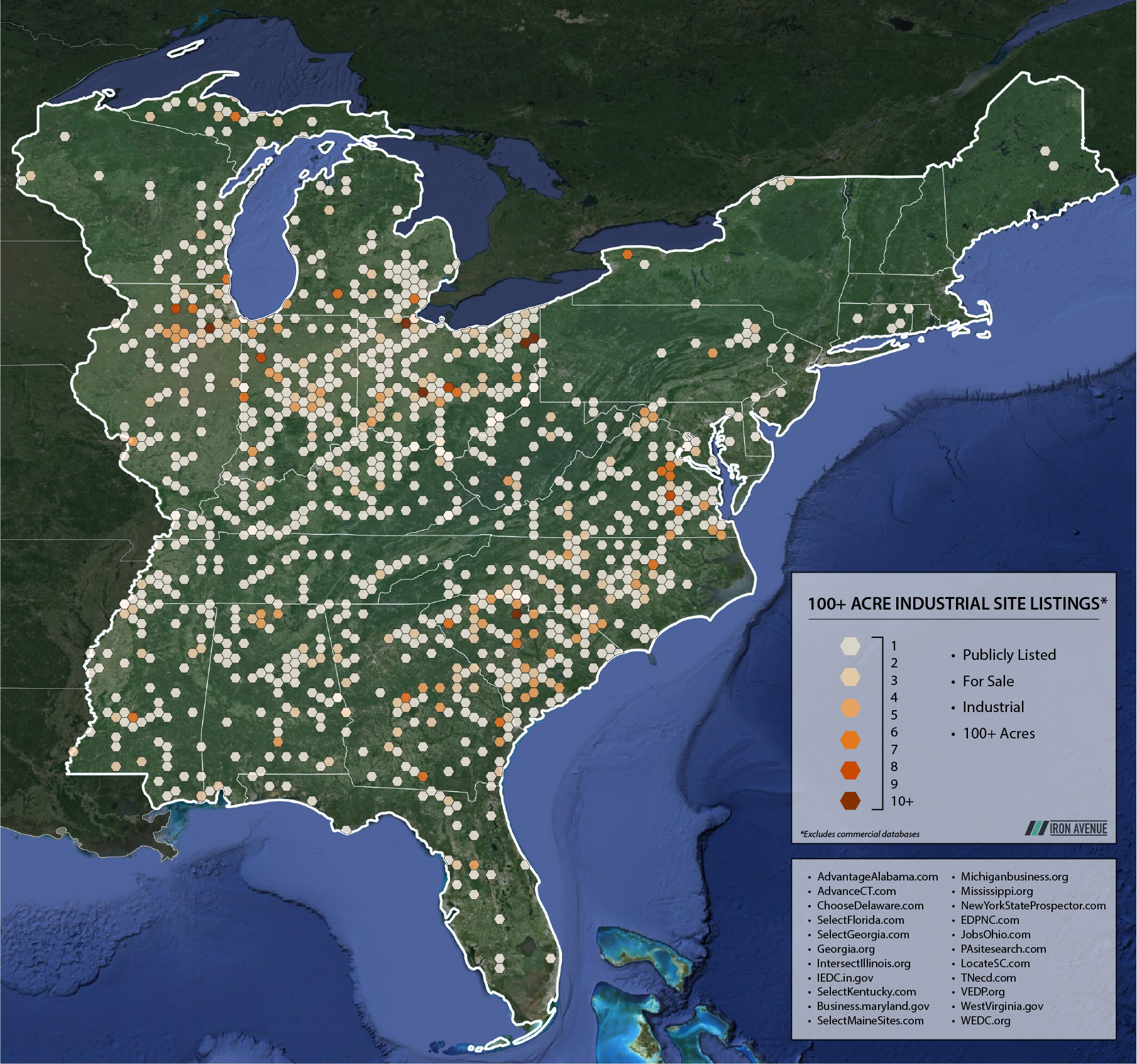 Mapping Industrial Site Density — Iron Avenue
