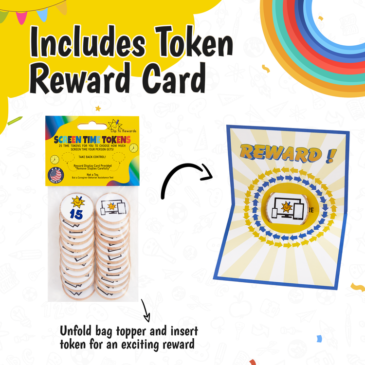 Clip To Rewards - The ORIGINAL Screen Time Tokens