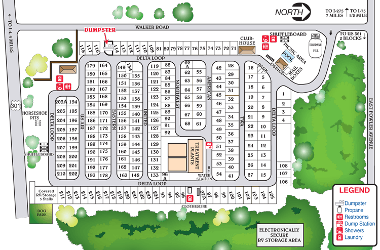 Site Map — American Dream RV Park (Copy)