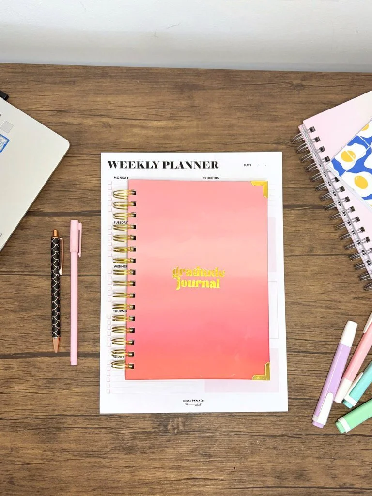 Daily Positivity Journal | 6 Months Guided Prompts — Wonky Paper Co