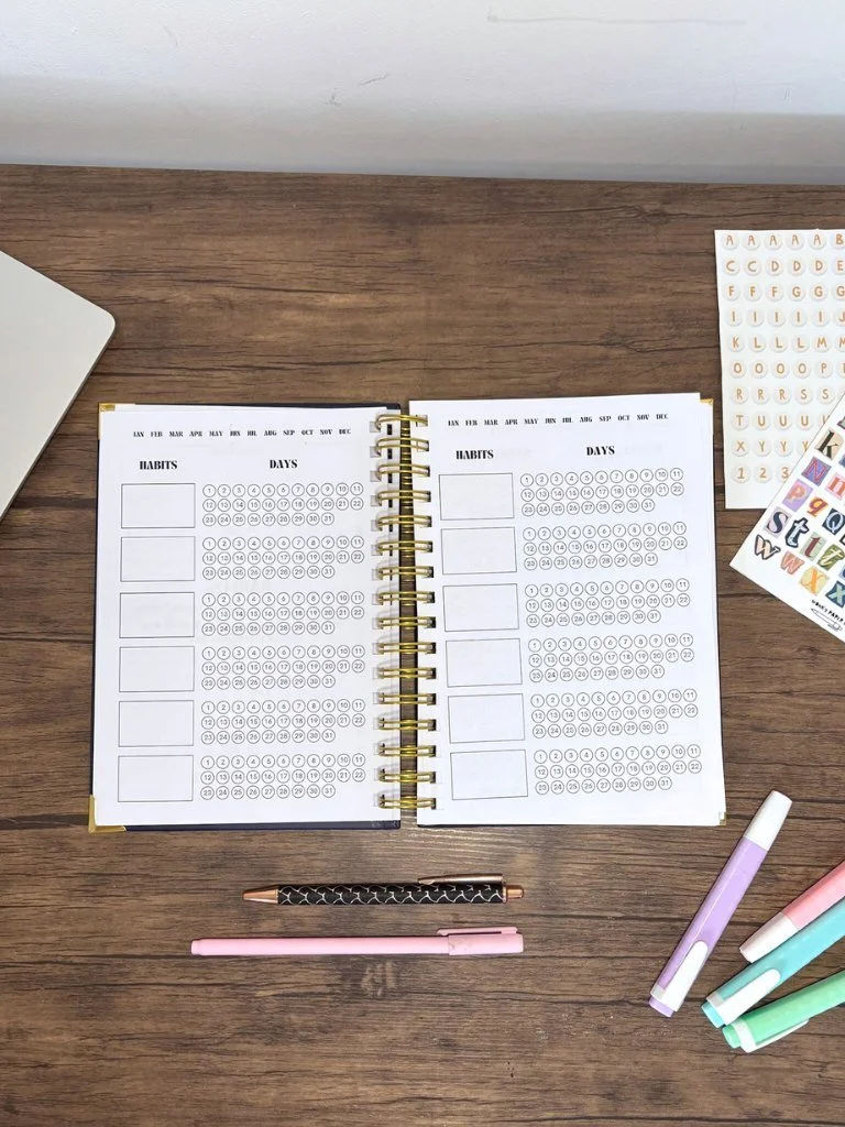 Daily Positivity Journal | 6 Months Guided Prompts — Wonky Paper Co
