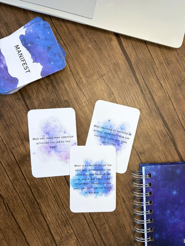 Manifestation Journal | 6 Month Daily & Weekly Prompts — Wonky Paper Co
