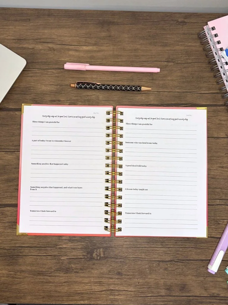 Daily Positivity Journal | 6 Months Guided Prompts — Wonky Paper Co