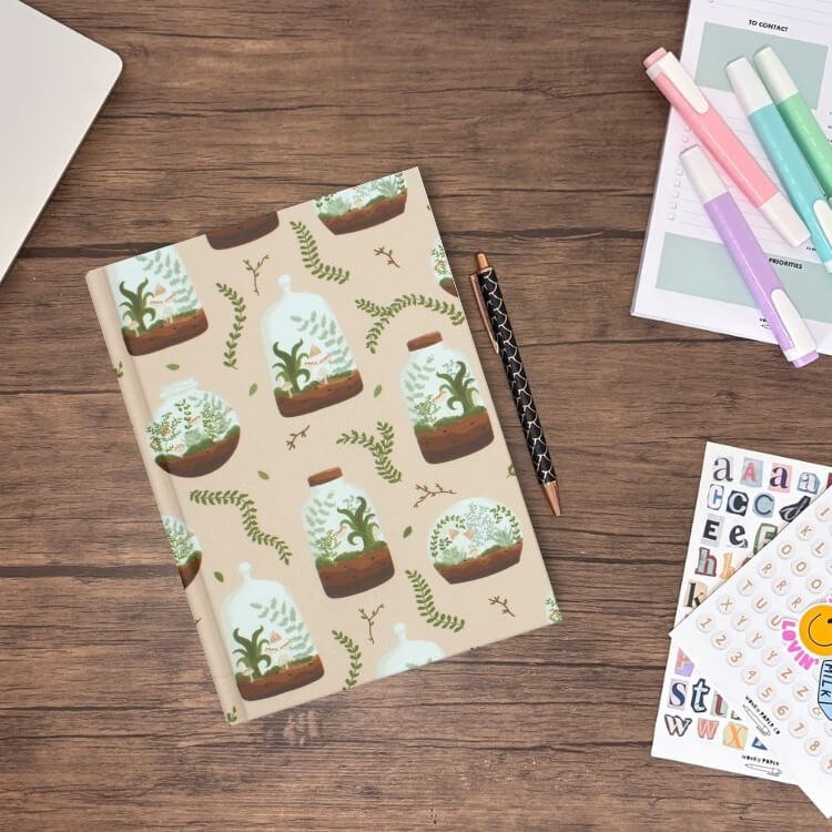 Day Of The Dead Dancing Skeleton Notebook | Handmade Hardcover Notebook ...