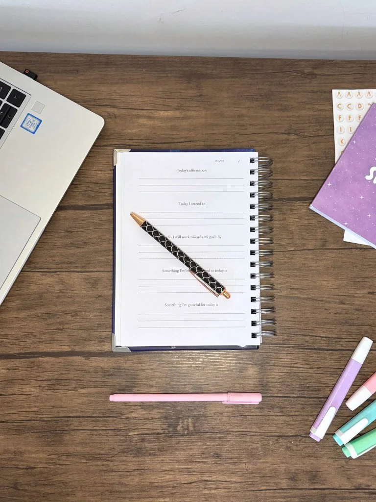 Gratitude Journal | Luxury Pink & Gold Daily Gratitude Diary With ...