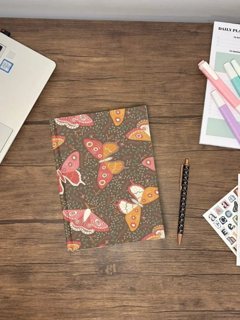 Day Of The Dead Dancing Skeleton Notebook | Handmade Hardcover Notebook ...