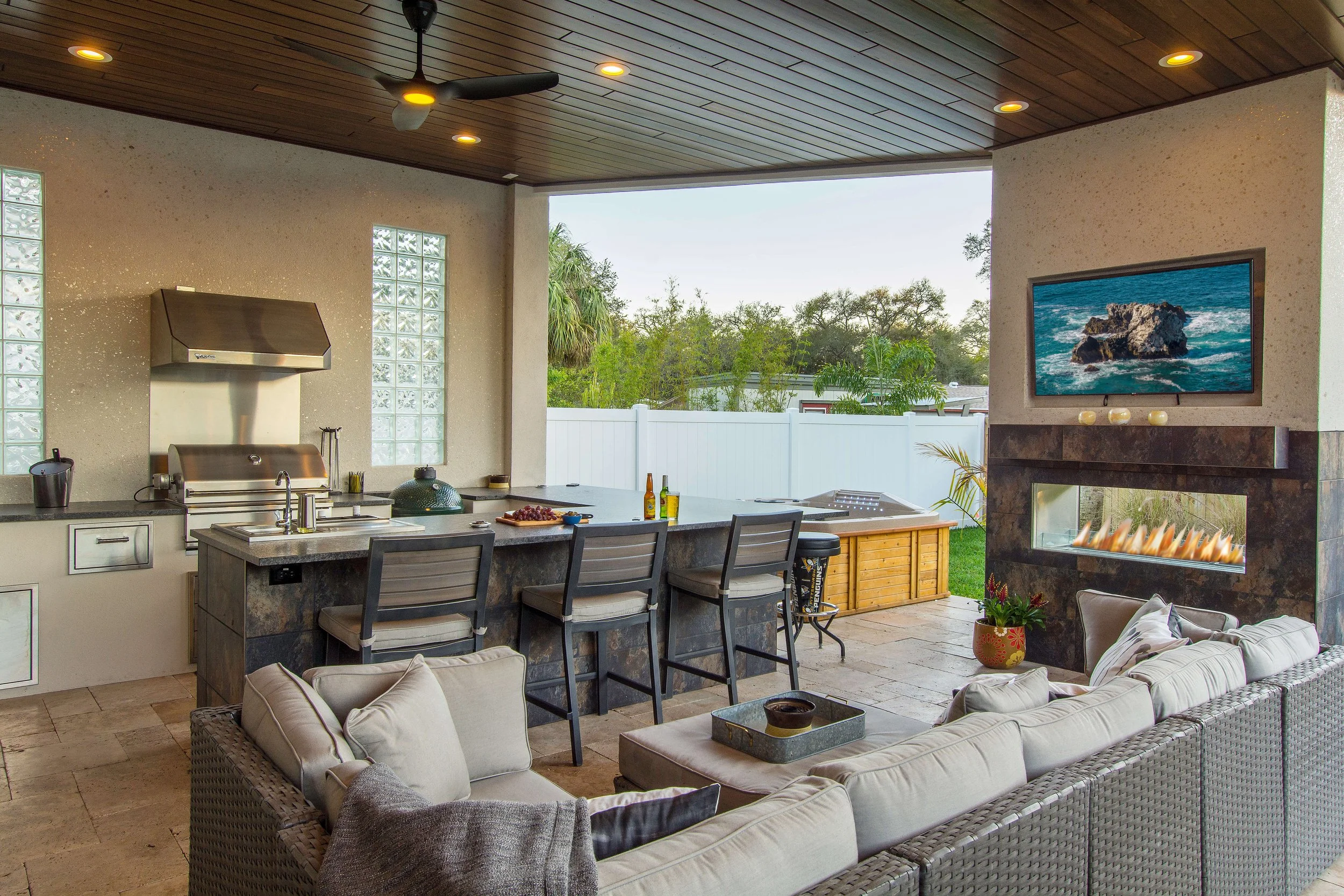 Party Patio | Outdoor Living Addition in South Tampa — Lindross Remodeling