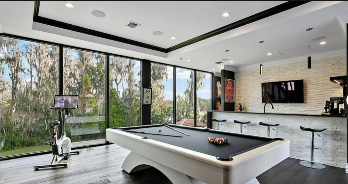 Gridiron Getaway | Man Cave Addition in Lutz, FL — Lindross Remodeling