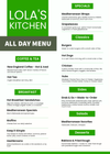 Menu — Lola's Kitchen