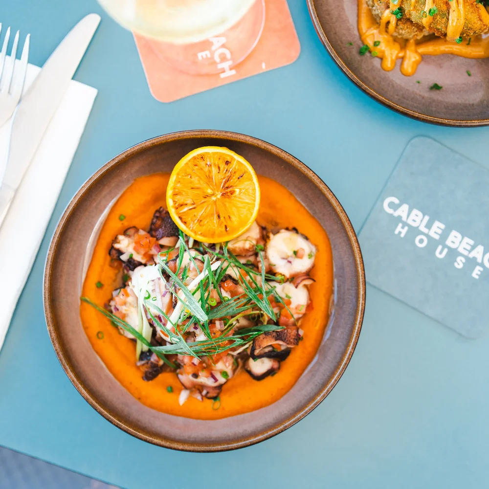 Exquisite views over Cable Beach paired with cultured food and cocktails.