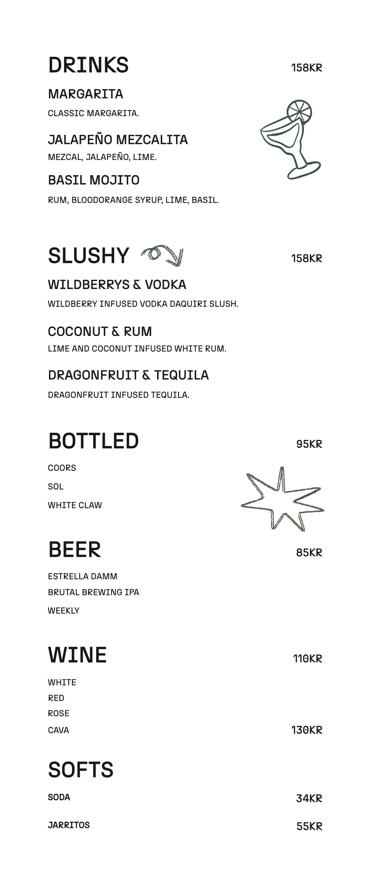 Menu — Yono Sabo