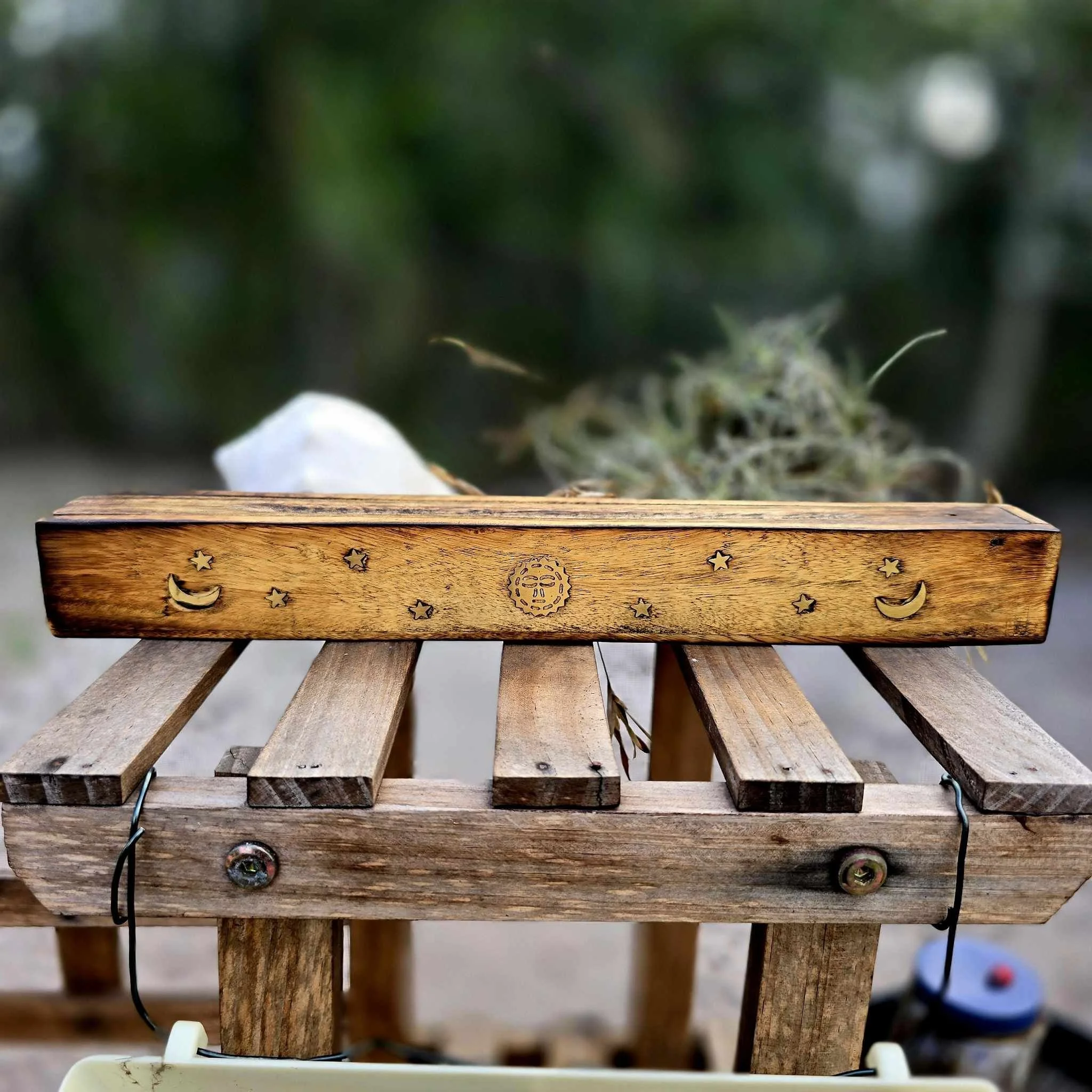 Celestial Wooden Incense Burner Box — The Craft Shoppe - a Metaphysical ...