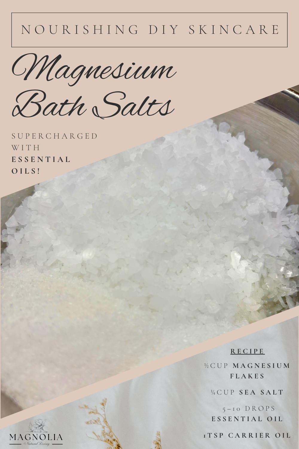 DIY Magnesium Bath Salts with Essential Oils for Relaxation & Recovery ...