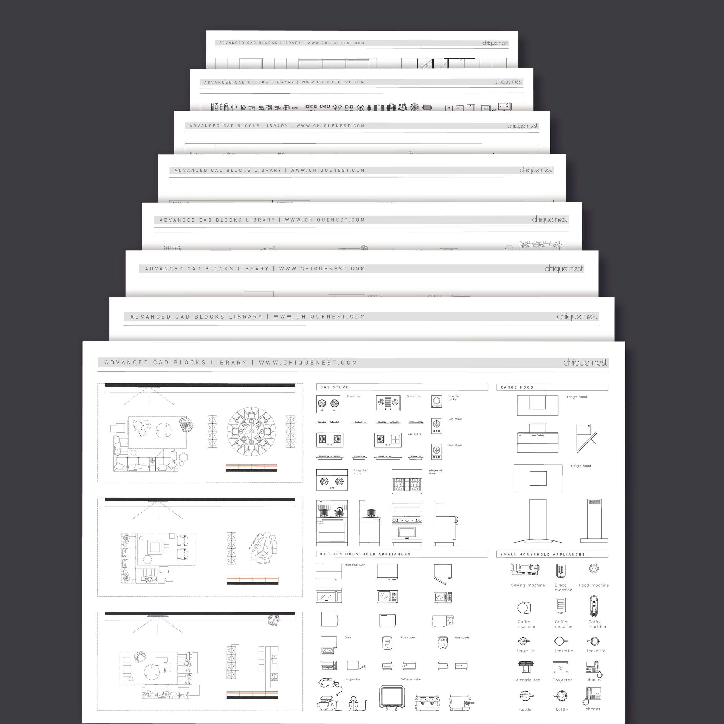 Ultimate AutoCAD Blocks Bundle — Chique Nest