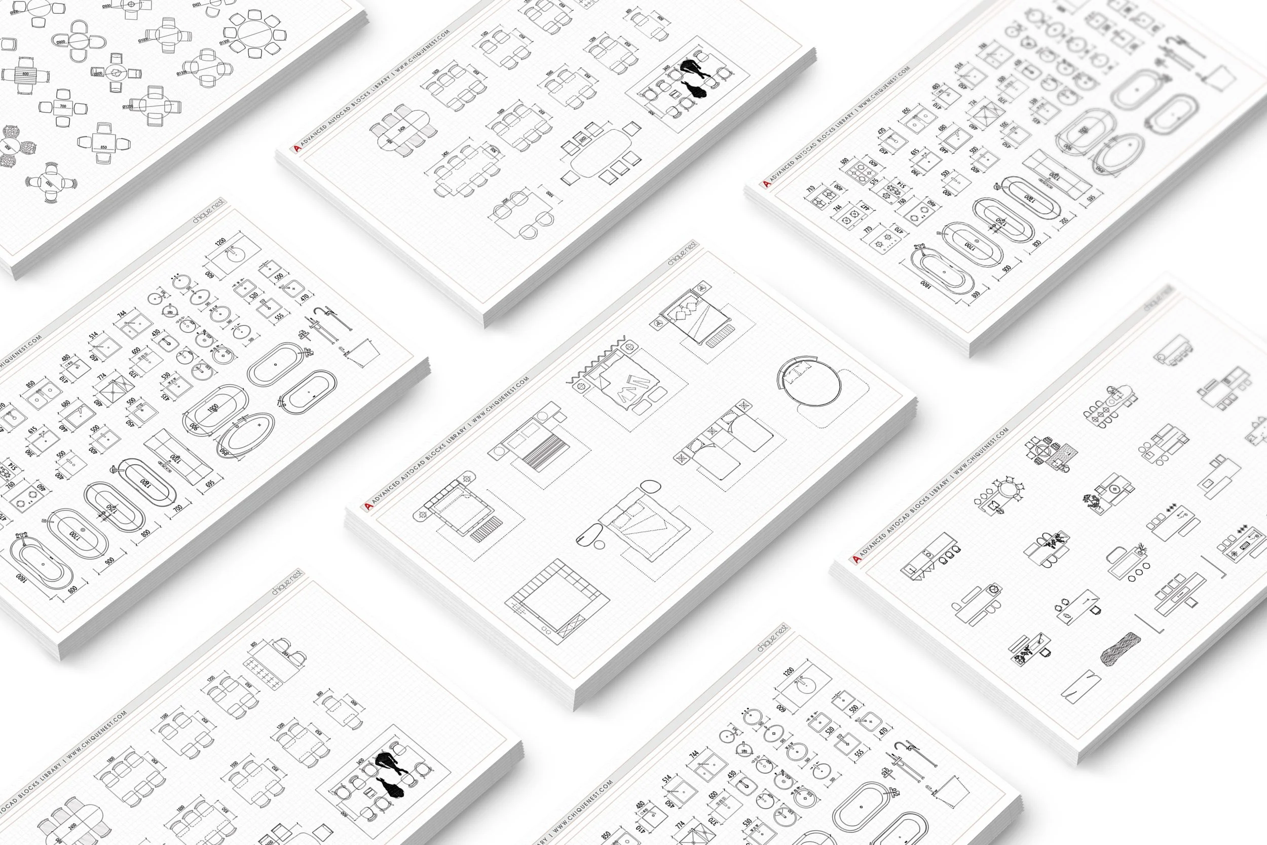 Premium Kitchen ISO AutoCAD Blocks / Sections / Elevations — Chique Nest