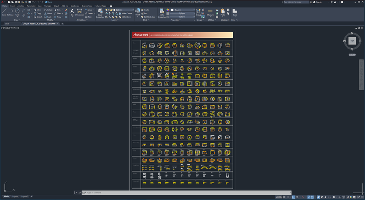 AutoCAD Blocks Library — Chique Nest