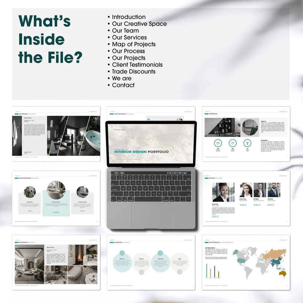 Interior Design FEE Proposal Template — Chique Nest