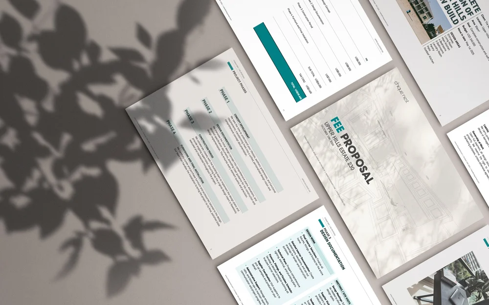 Interior Design FEE Proposal Template — Chique Nest