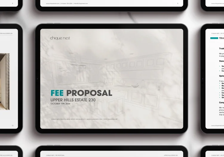 How to Create a Professional Interior Design Fee Proposal Template ...