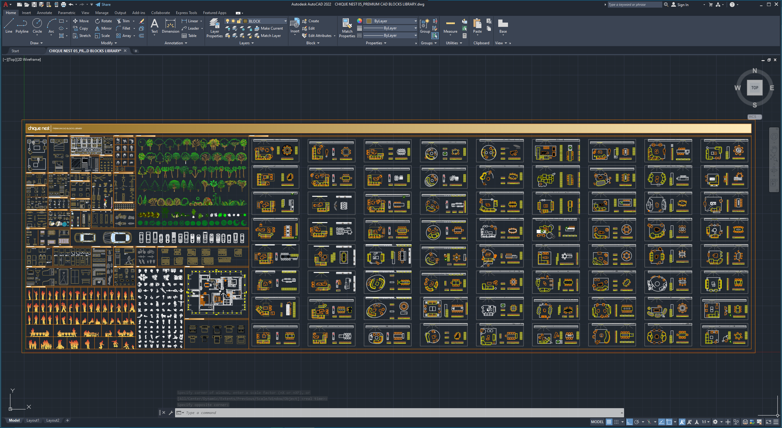 AutoCAD Blocks Library — Chique Nest