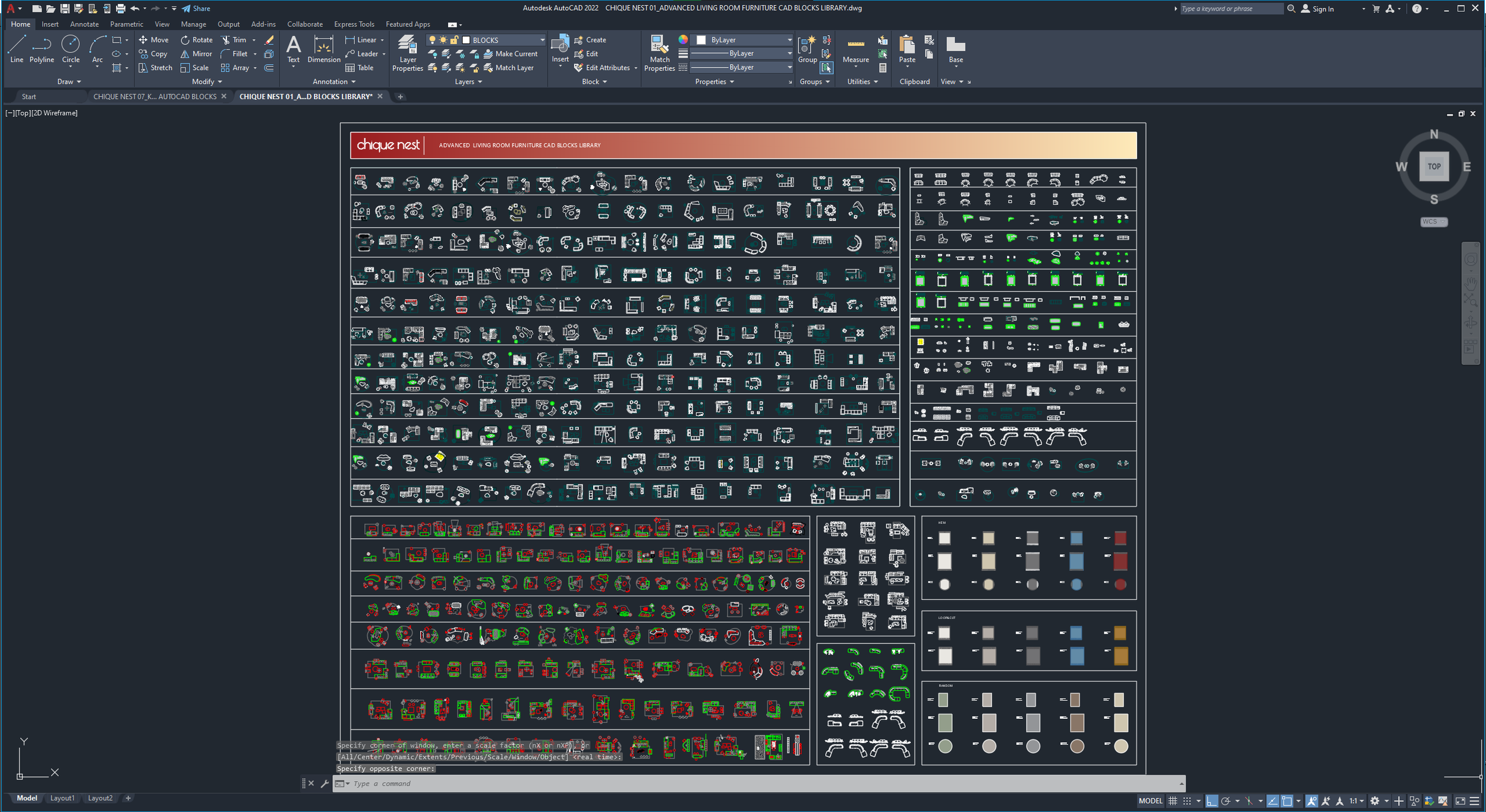 AutoCAD Blocks Library — Chique Nest
