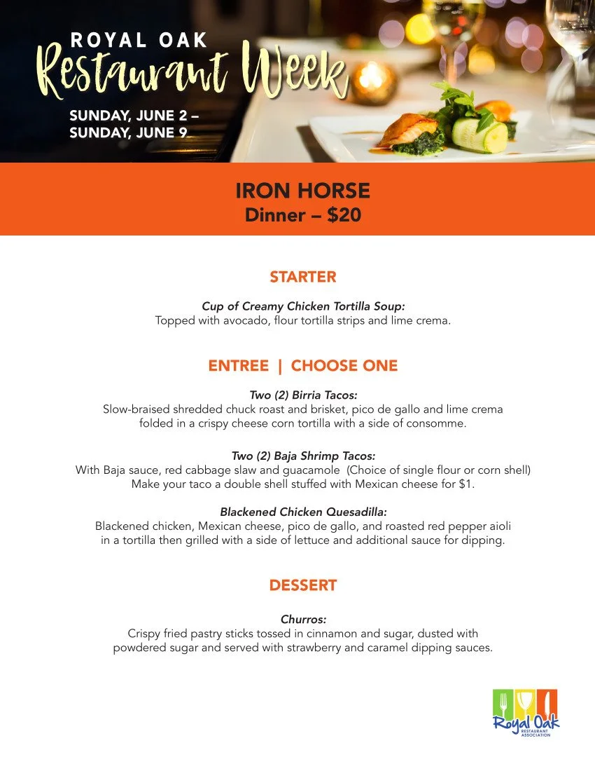 Iron Horse — Dine Royal Oak