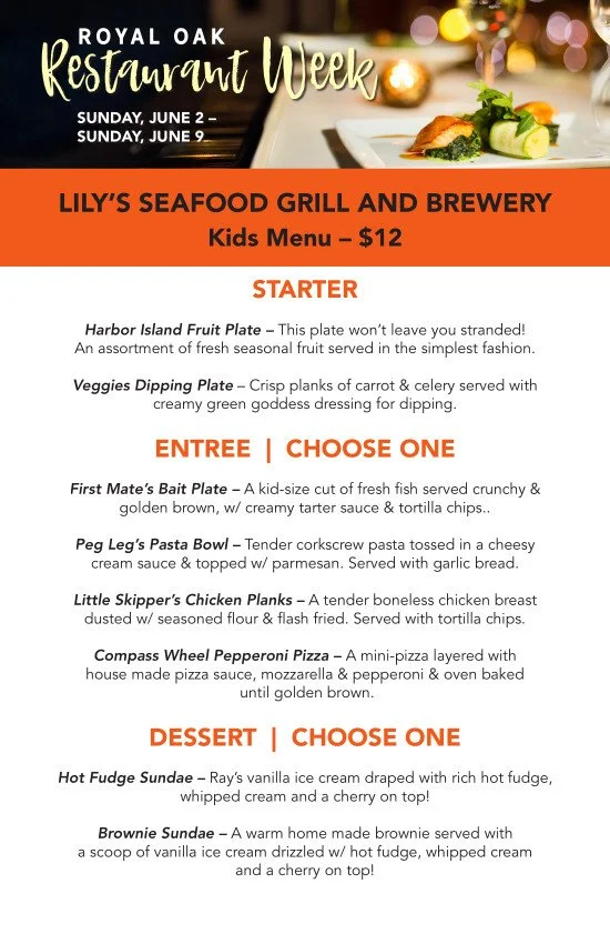 Lily's Seafood Grill & Brewery — Dine Royal Oak