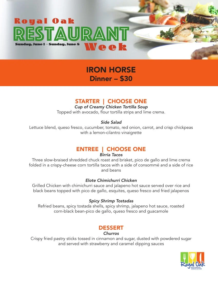 Iron Horse — Dine Royal Oak