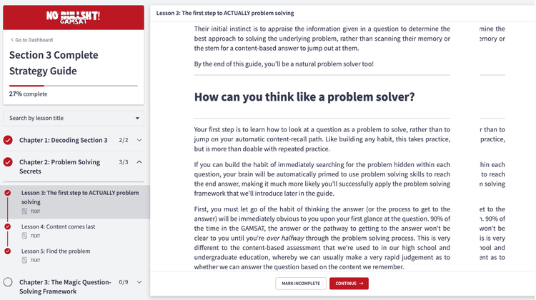 The Complete Section 3 Strategy Guide — No Bullshit GAMSAT