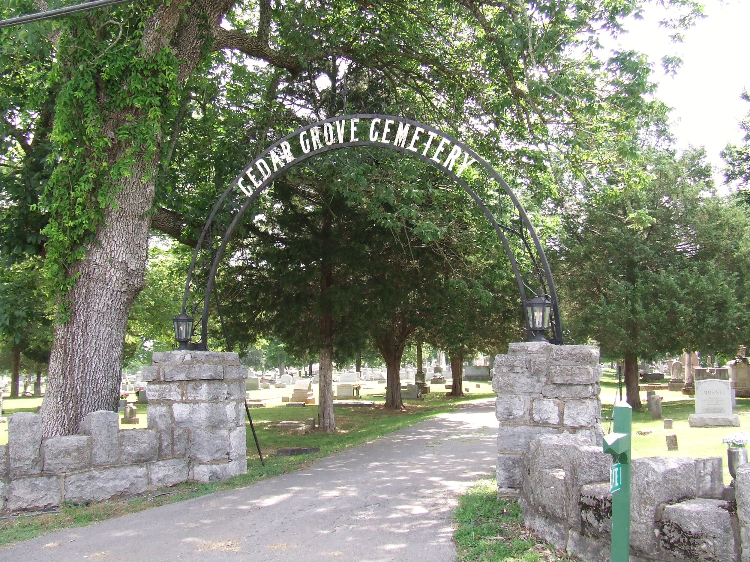 Cedar Grove Cemetery — Historic Lebanon Driving Tour