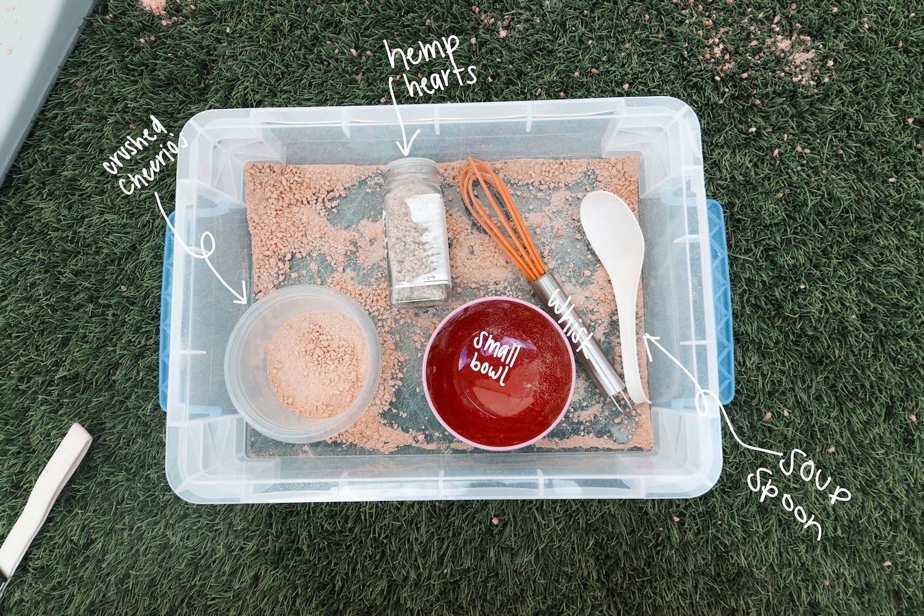 Easy Edible Sensory Bin || Toddler Activities || Cheerios and Hemp ...