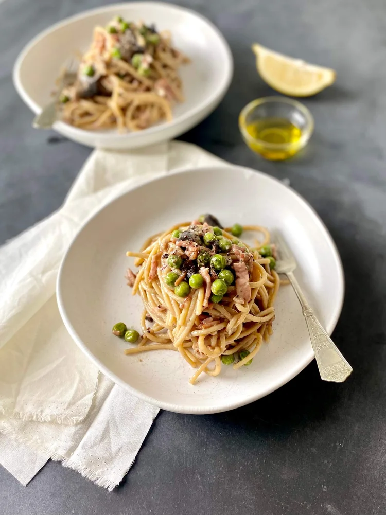Creamy Dairy-Free Coconut Cream Carbonara Recipe with Vetta Smart ...