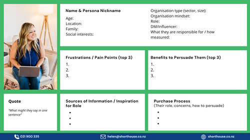 Personas Template — Shorthouse Consulting