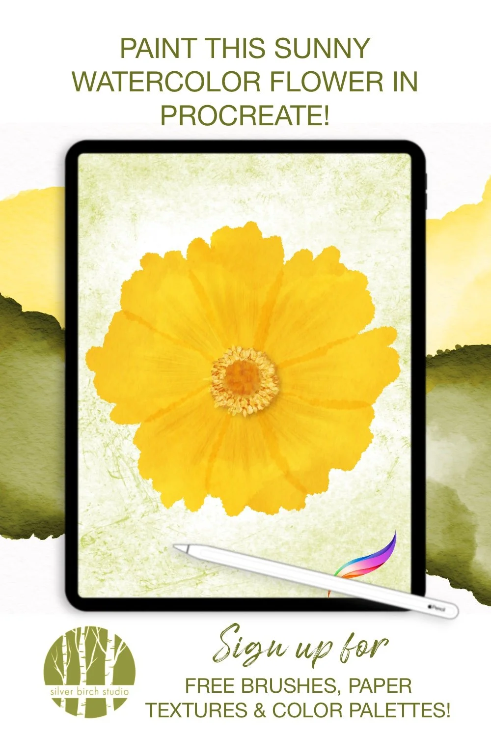 Paint a watercolor flower in Procreate with this video tutorial from ...
