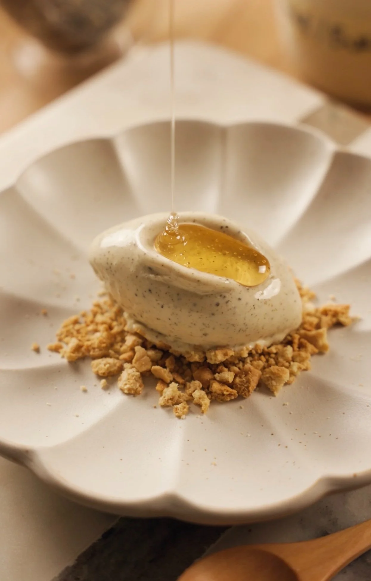 Double Jasmine & Burnt Honey Rice-Cream — Elanne Boake