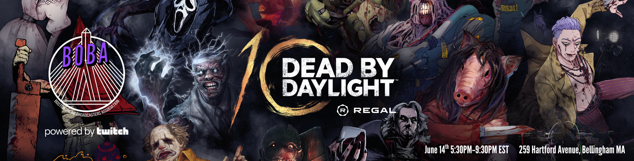 Official Dead by Daylight 10 Year Anniversary Twitch Boston Watch Party ...