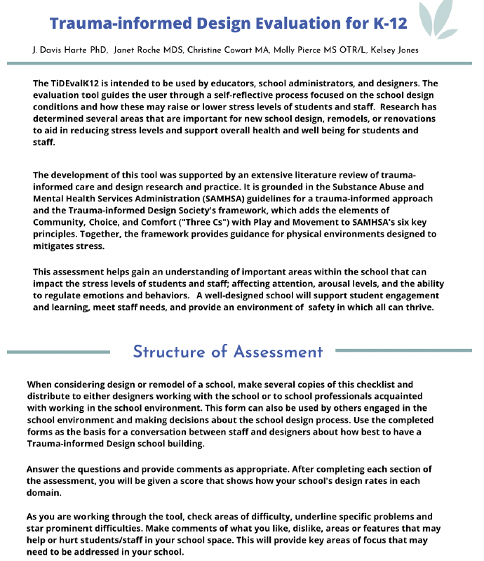 Trauma-informed Design Society — Athasa Collaborative