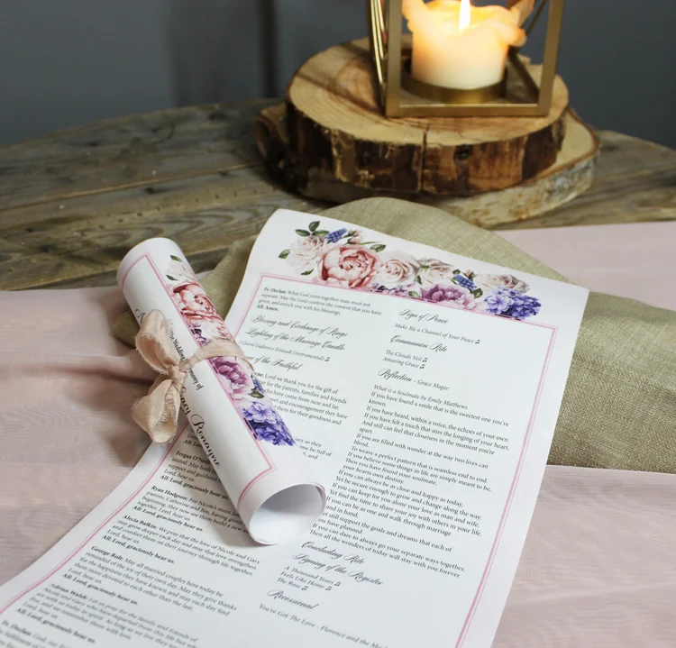 Ceremony Booklets & Cards — The Wedding Scibblers