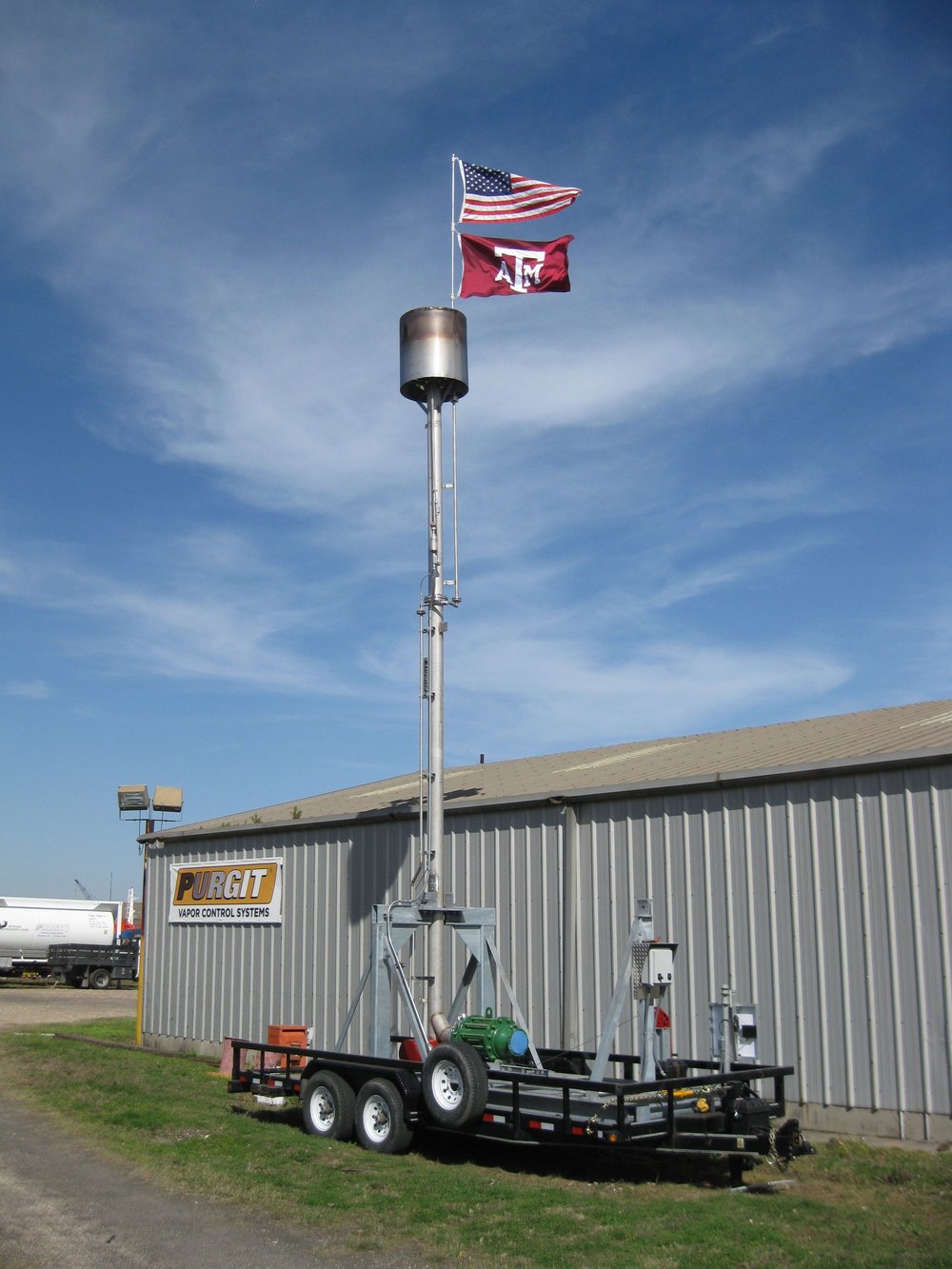 gas assisted mobile flares — PURGIT