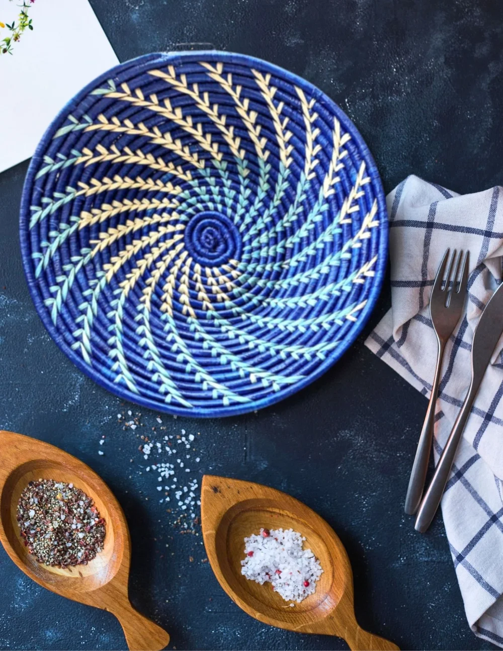 Ocean Pine Needle Serving Bowl by Reflektion Design — AphroChic