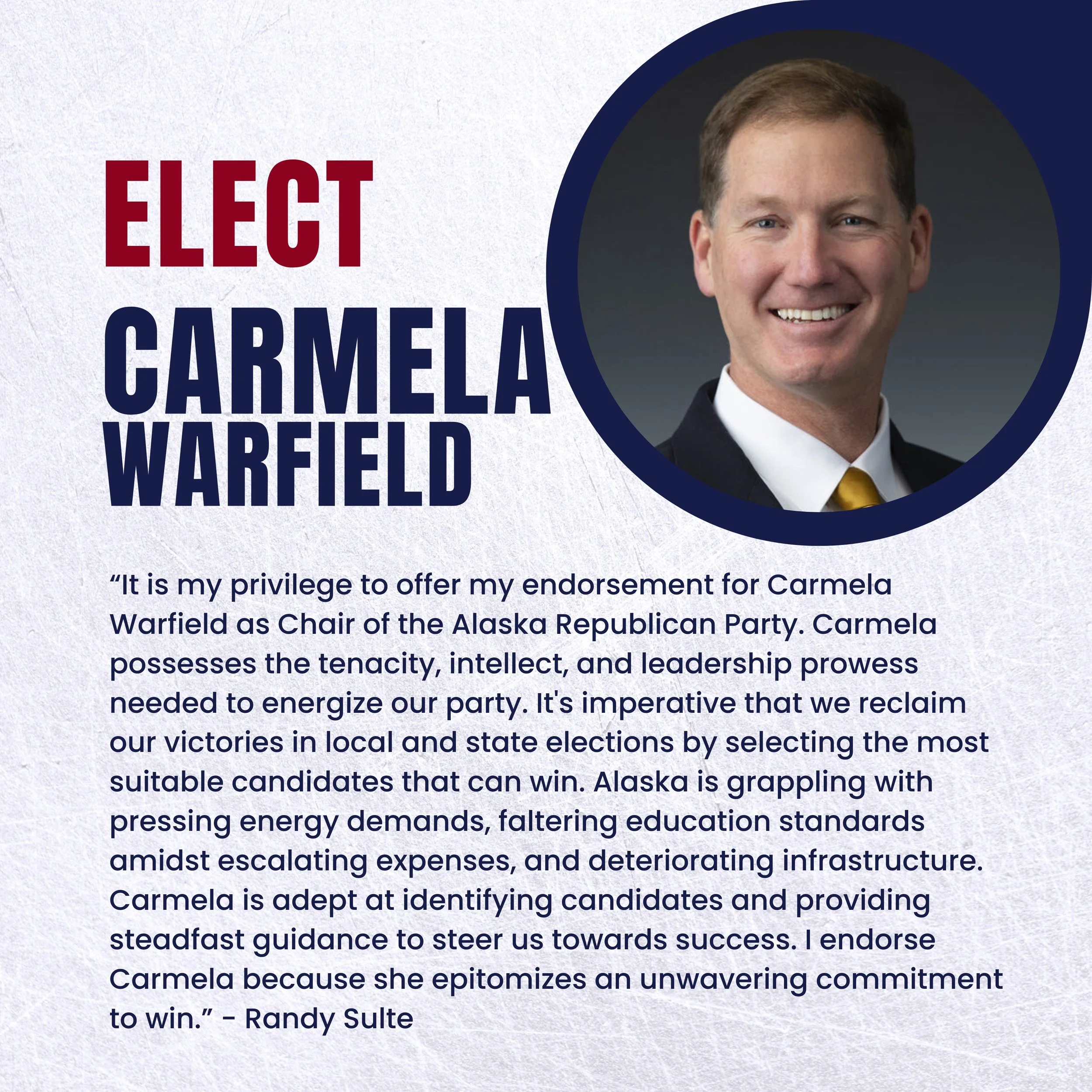 Carmela Warfield for Alaska Republican Party Chair