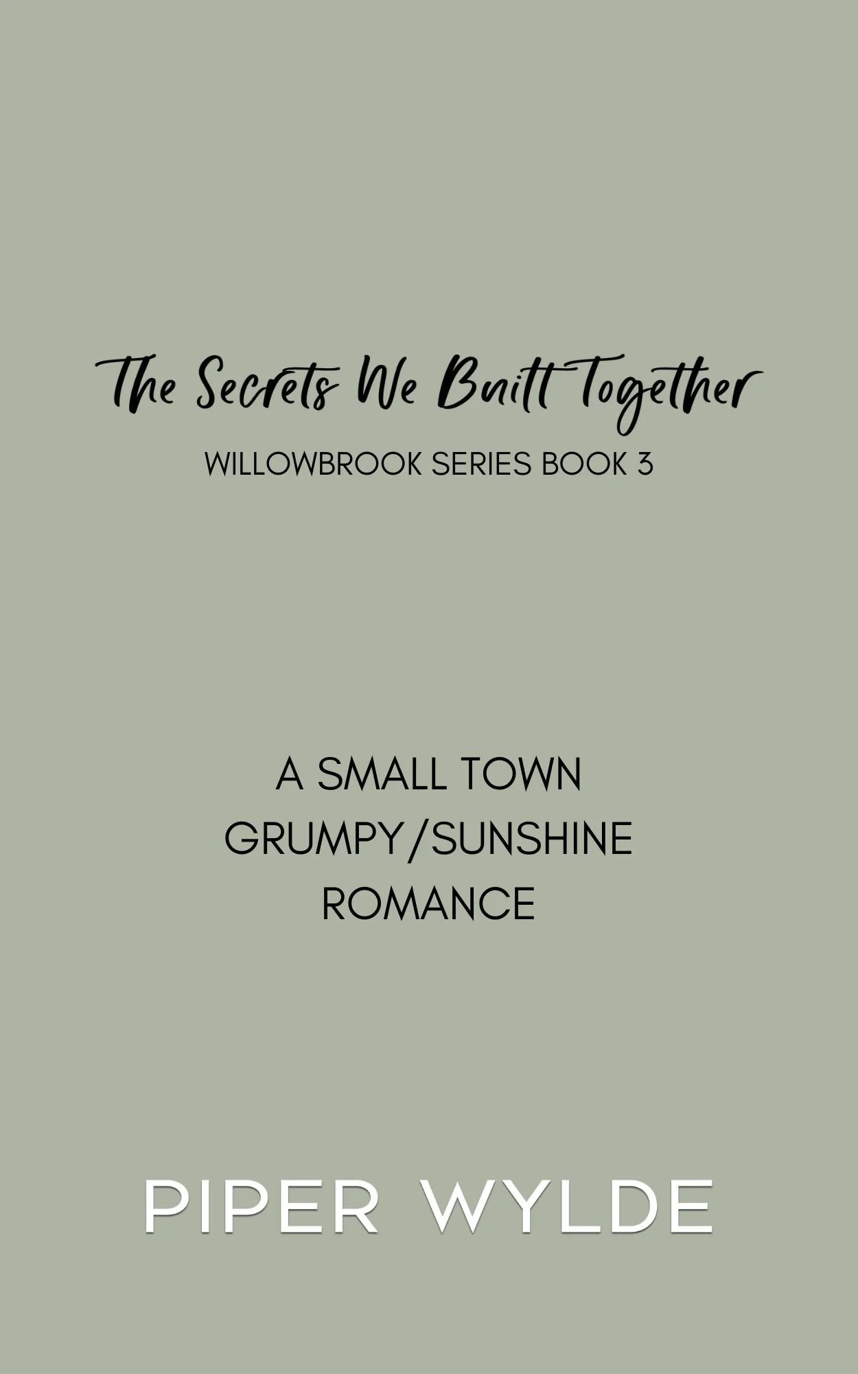 Gallery 1 — Piper Wylde - Small Town Romance