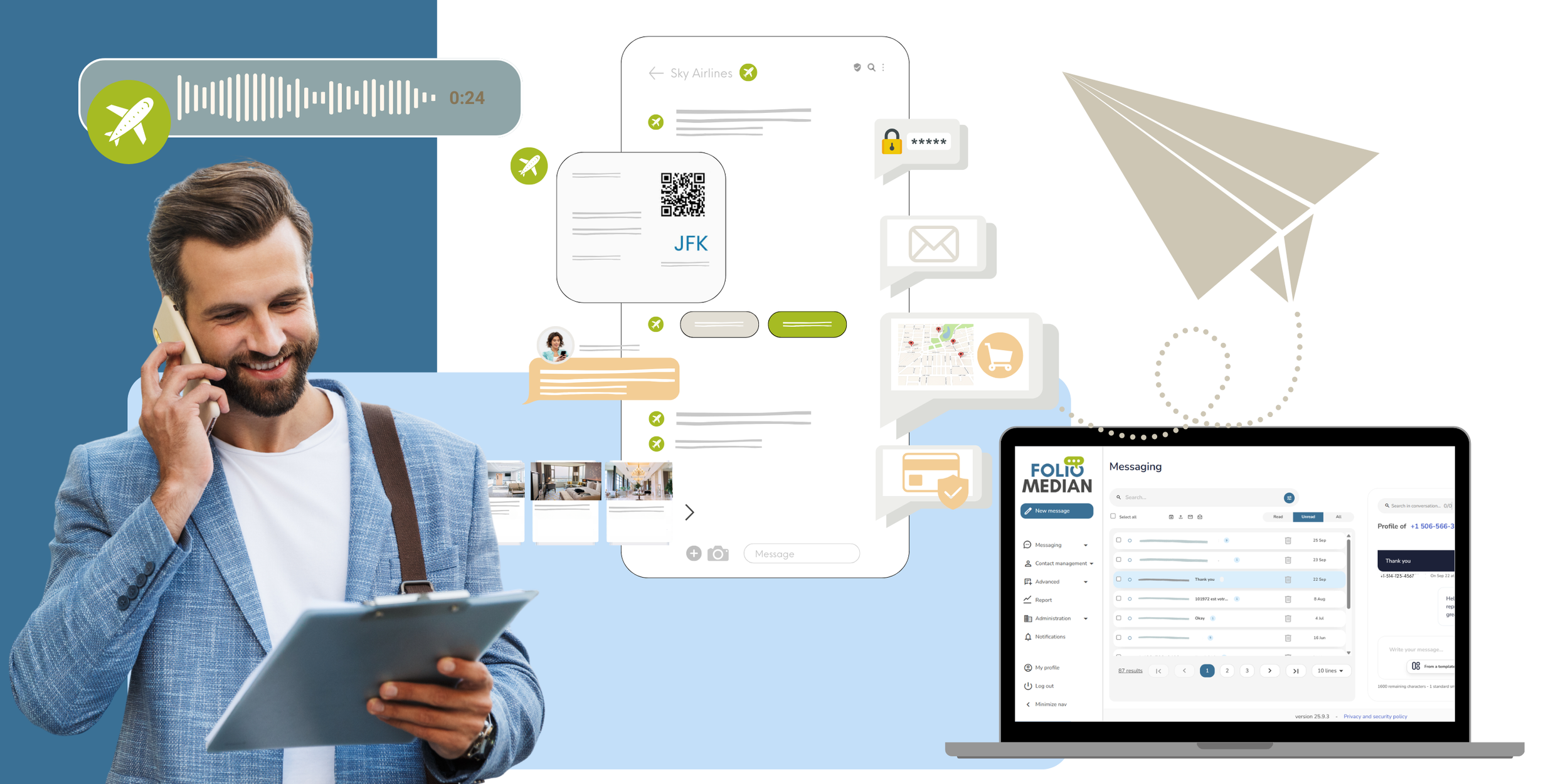 API de vérification de numéro et recherche HLR au Canada — Folio Median
